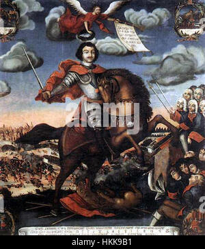 This painting illustrates the historical military victory of General ...