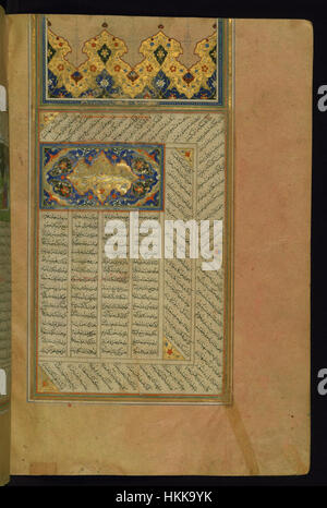 An intricately designed manuscript features vibrant red and gold ...