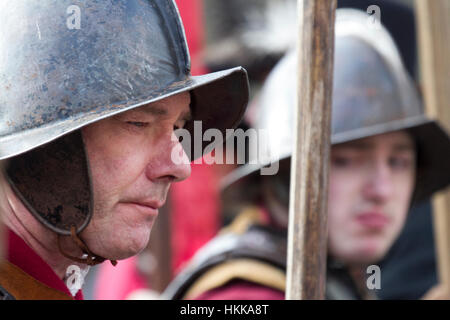 Royalist musketeer from english civil war period Wardour Castle ...