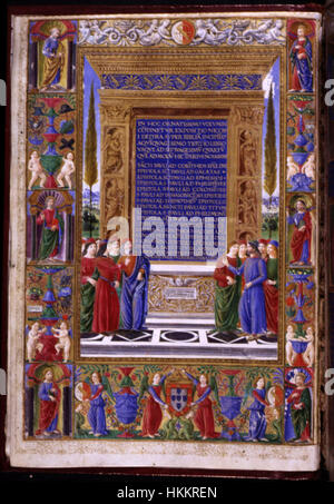 The *Biblia dos Jeronymos*, Volume V, features the frontispiece of a ...