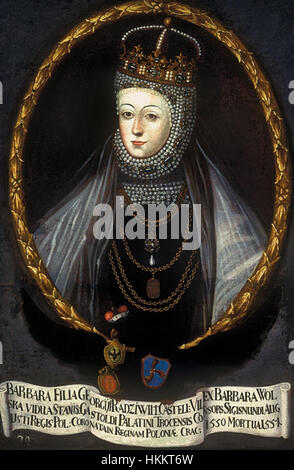 The painting 'Barbara Radziwiłłówna' by the Polish artist Matejko ...