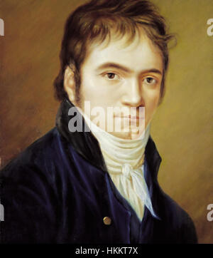 This portrait of Ludwig van Beethoven, painted in 1823, is housed in ...