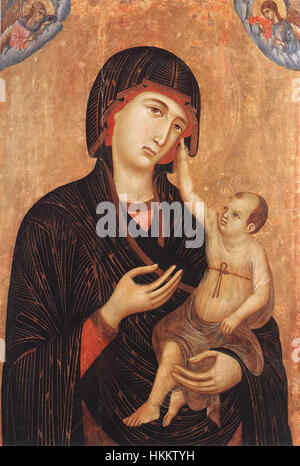Duccio di Buoninsegna's 'Madonna and Child with Six Angels' depicts the ...