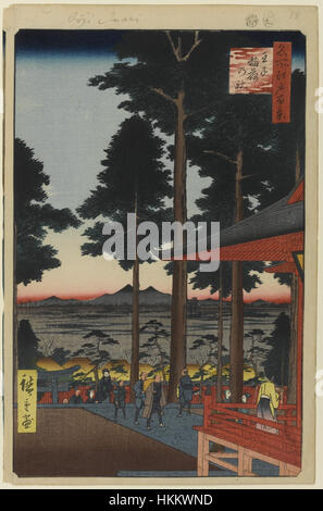 This artwork, titled 100 Views Edo 021, offers a detailed depiction of ...