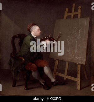 This self-portrait by William Hogarth, a renowned British artist ...
