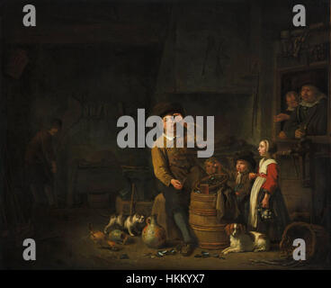 A landscape painting by Aelbert Cuyp, featuring two shepherds and their ...