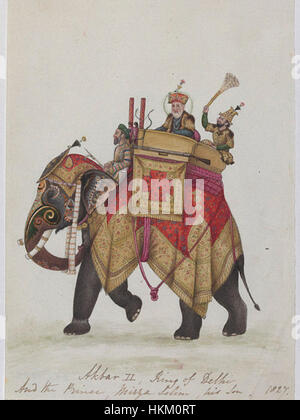 The Mughal emperor Akbar with son Stock Photo - Alamy