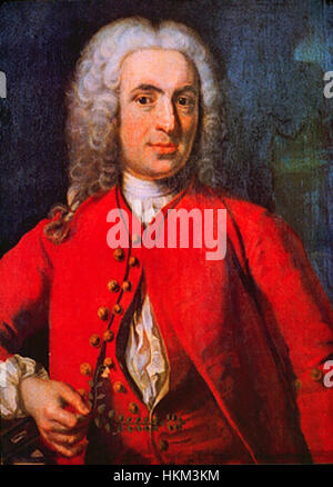 Carl Linnaeus. Portrait of the Swedish botanist and zooologist, Carl ...