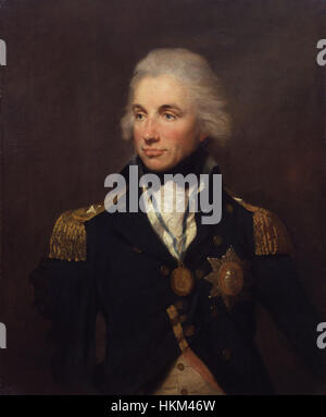This portrait by Lemuel Francis Abbott depicts Admiral Thomas Pasley ...