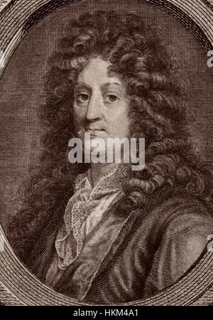 This portrait by Savart depicts the French playwright Jean Racine ...