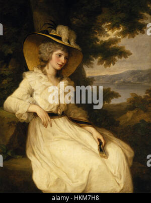 Portrait of Lady Elizabeth Foster - Vintage Cigarette Card Stock Photo ...