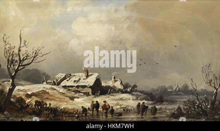 August Seidel Winterlandschaft 1894 2 Stock Photo - Alamy