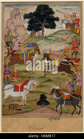 This scene depicts Arjuna, a legendary warrior from the Mahabharata ...