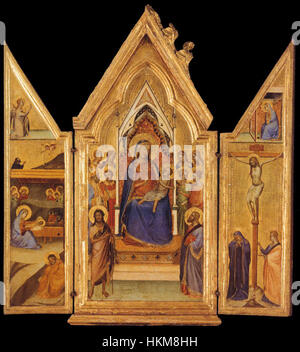 Bernardo Daddi's religious painting from the early 14th century, 'Four ...