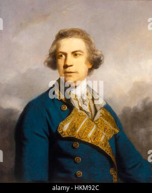 The portrait of Admiral Augustus Keppel, painted by an unknown artist ...