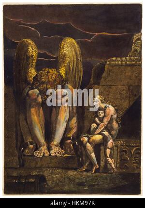 'America a Prophecy,' a work of art by William Blake, is known for its ...