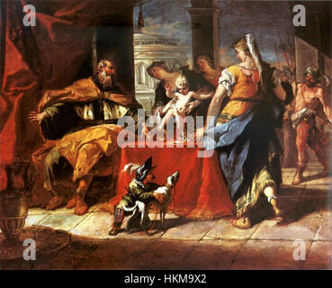 *Moses trampling the crown*, a painting by Diziani, depicts a powerful ...