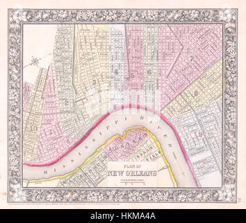 This 1864 map by Mitchell illustrates the geographical layout of ...