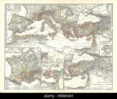 This 1865 map by Spruner illustrates the geopolitical landscape after ...