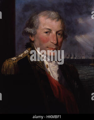 This portrait by Lemuel Francis Abbott depicts Admiral Thomas Pasley ...