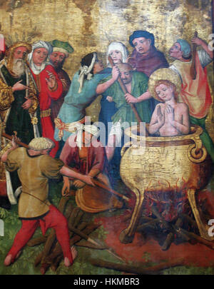 This painting depicts the martyrdom of Saint Vitus, a Christian saint ...
