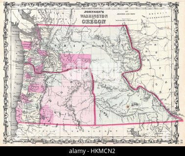 This 1862 map by Johnson depicts the regions of New Brunswick, Nova ...