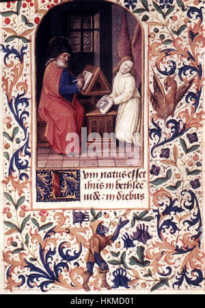 This folio from a 15th-century breviary features intricate ...