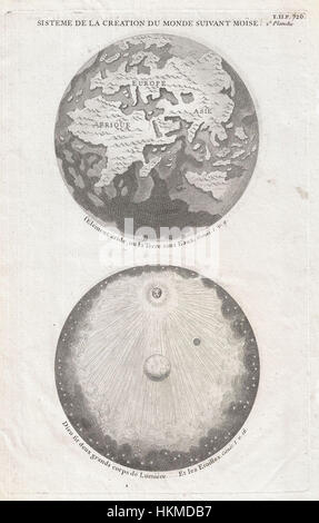 The 1728 Calmet map of the Ancient World depicts the creation of the ...