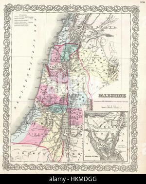 A detailed map showcasing the geography of Israel, highlighting the ...