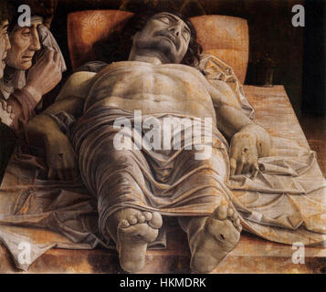 Andrea Mantegna, The Dead Christ (Lamentation of Christ), painting in ...