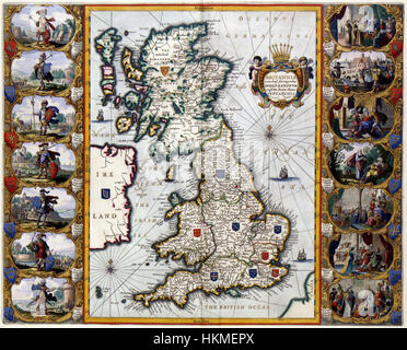 Anglo-Saxon Heptarchy Map of the Kingdoms of England Stock Photo - Alamy
