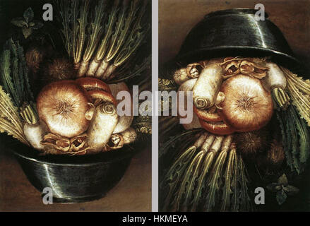 Giuseppe Arcimboldo - Vegetables Bowl Gardener 1587 Stock Photo - Alamy