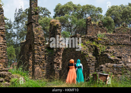 Messih-seghed Bekafa castle; Ethiopia Stock Photo - Alamy