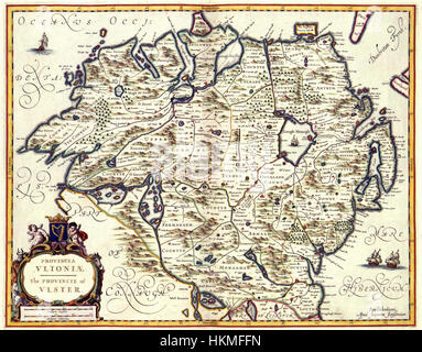 Map of Ulster Stock Photo - Alamy