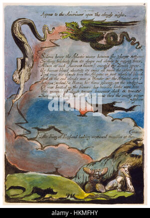 This engraving by William Blake, 'America. A Prophecy, Plate 6 ...