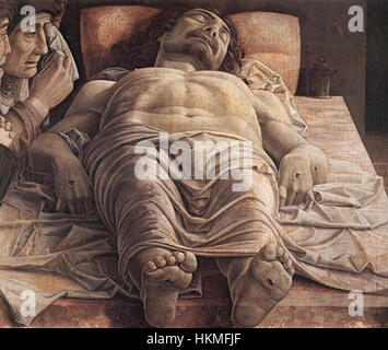 This artwork by Andrea Mantegna depicts Christ with the soul of the ...