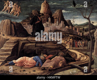 Agony in the Garden, Andrea Mantegna, circa 1458-60 Stock Photo - Alamy