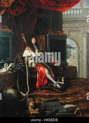 The portrait of King Louis XIV, created in the 18th century, showcases ...