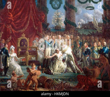 A portrait of Louis XVIII, King of France, depicted wearing the star of ...