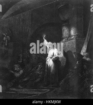 This painting depicts the biblical event of the raising of the bronze ...