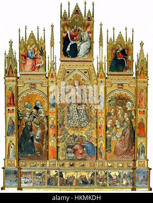 Taddeo di Bartolo s Assumption of the Virgin triptych circa 1401 inside the Duomo Montepulciano ...