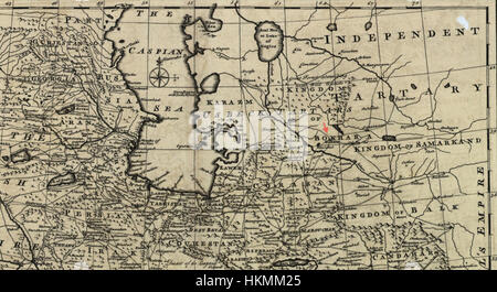 Emanuel Bowen's 1747 map of Persia and surrounding regions offers a ...