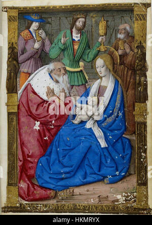 A traditional nativity scene depicting the birth of Jesus Christ with ...