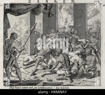 This painting depicts the dramatic moment of the murder of Sebald de ...