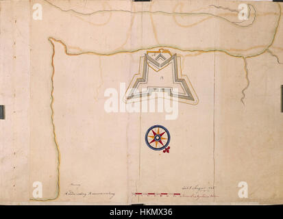 This map depicts the layout of a new fort near Nieuw Amsterdam, Berbice ...