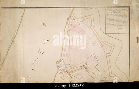 Map of the fort and city of Cochin Stock Photo - Alamy