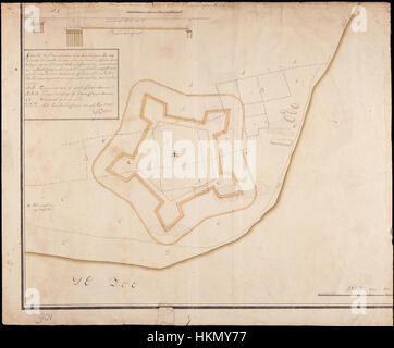 Map of the fort and city of Cochin Stock Photo - Alamy