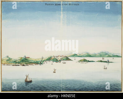 This painting offers a scenic view of Puerto Rico, capturing the ...