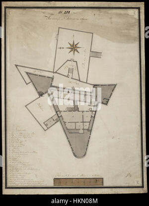 This floor plan illustrates the layout of Fort Goede Hoop at Berku, a ...