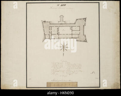 The floor plan of the Batenstein fort at Butri, an ancient structure in ...
